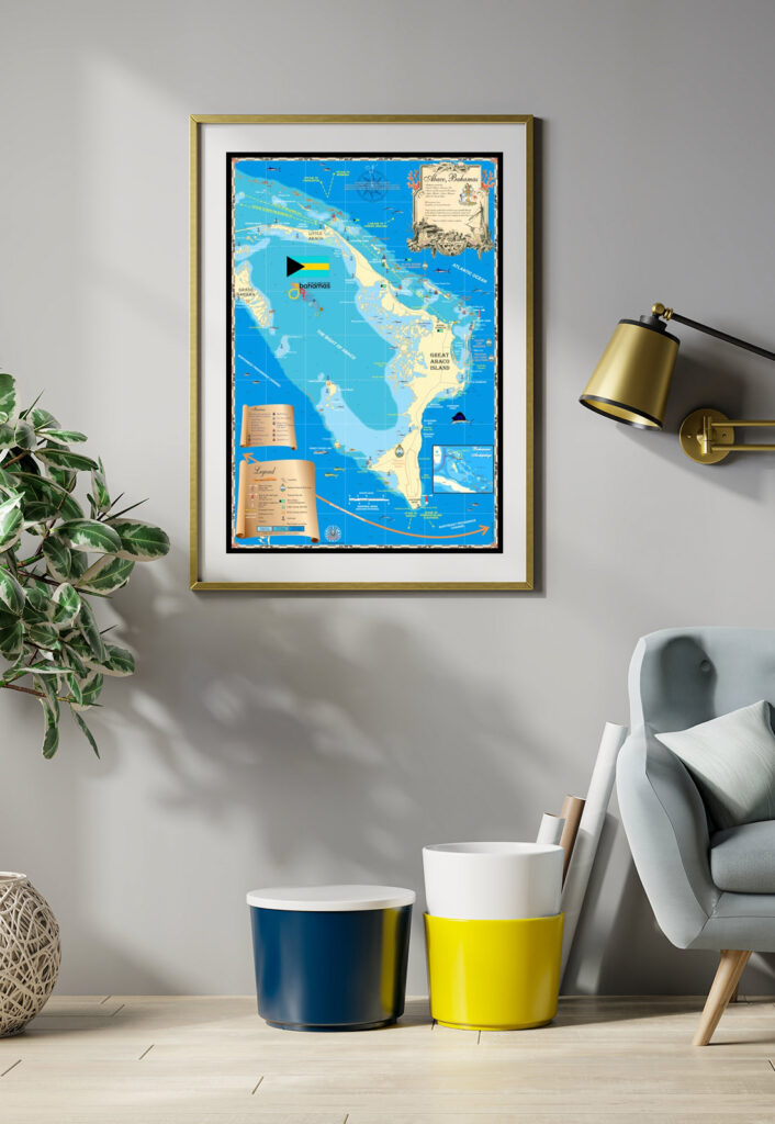 Abaco Map - Island Map Store