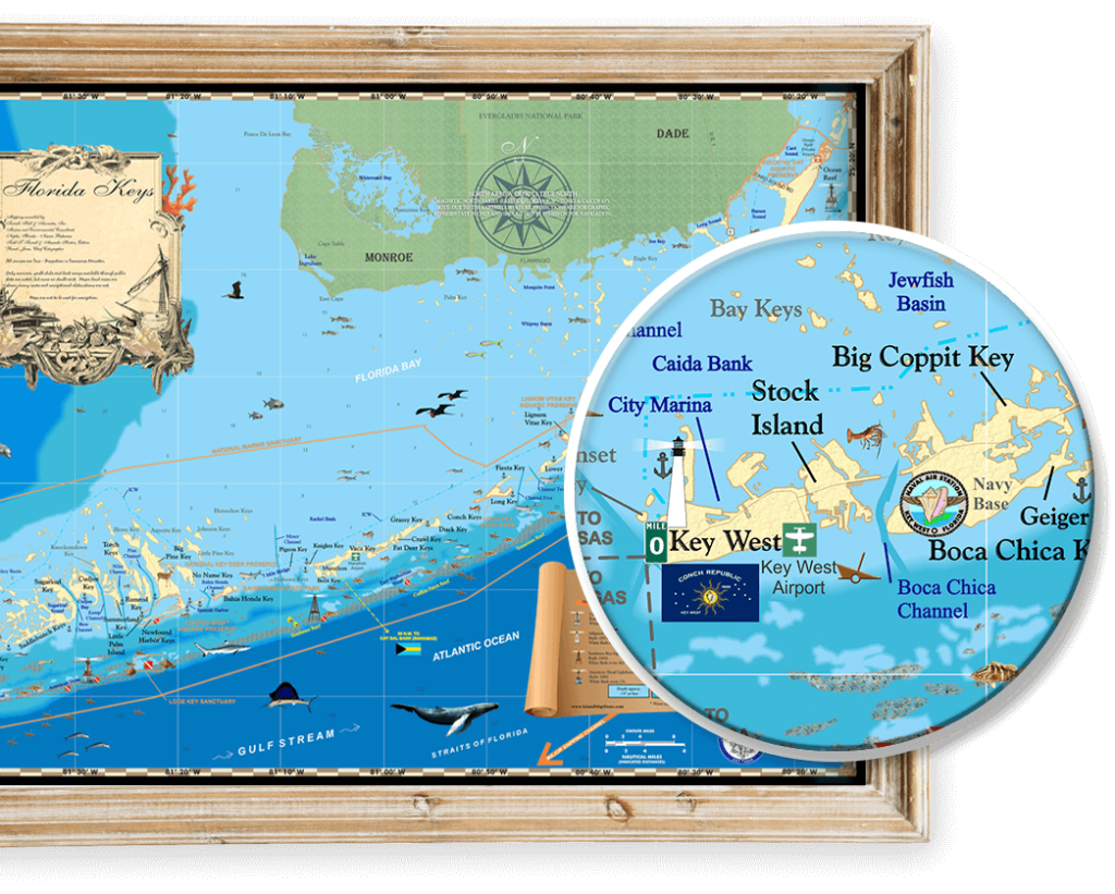 Nautical Wall Maps - Bahamas Maps | Caribbean Maps | Florida Maps and more